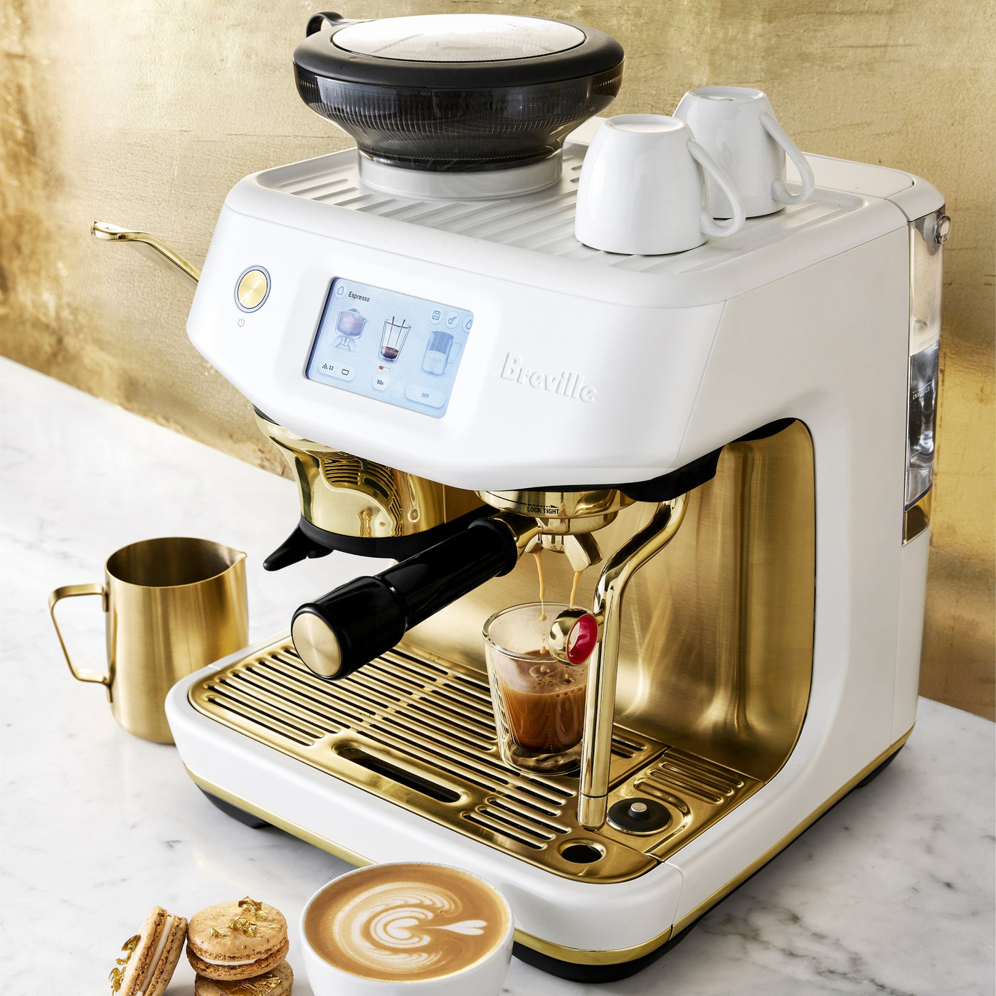 Buy Breville Barista Touch Impress Espresso Machine – Sea Salt Brass ...